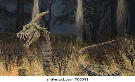 Fantasy Snake Monster Stock Illustration 70560976 | Shutterstock