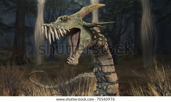 Fantasy Snake Monster Stock Illustration 70560976 | Shutterstock