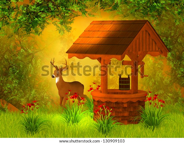 Fantasy Well Stock Illustration 130909103 | Shutterstock