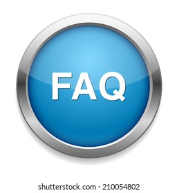 Faq Button Stock Vector (Royalty Free) 182263976