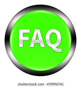Faq Button Isolated On White Background Stock Illustration 470996741 ...