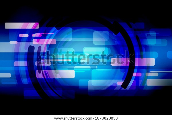 Fast Light Information Technology Background Stock Illustration ...