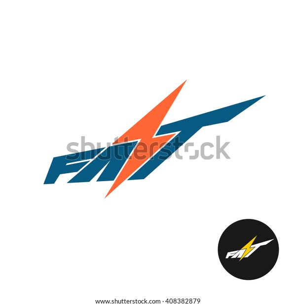 Fast Word Text Logo Dynamic Speed Stock Illustration 408382879 ...