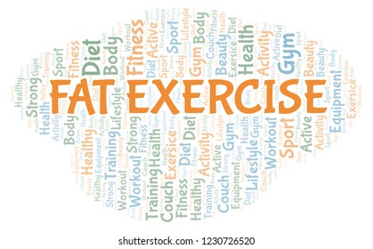 Fat Exercise Word Cloud Stock Illustration 1230726520 | Shutterstock