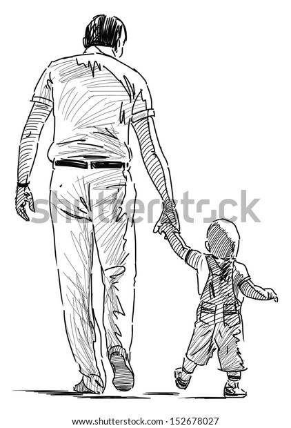 Father Son Stock Illustration 152678027 Father Son Stock Illustration 152678027