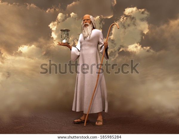 Father Time Stock Illustration 185985284