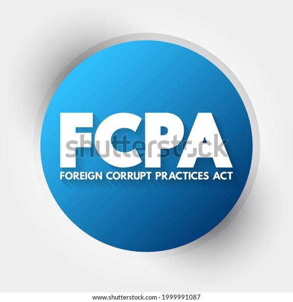 Fcpa Foreign Corrupt Practices Act United Stock Illustration 1999991087 ...