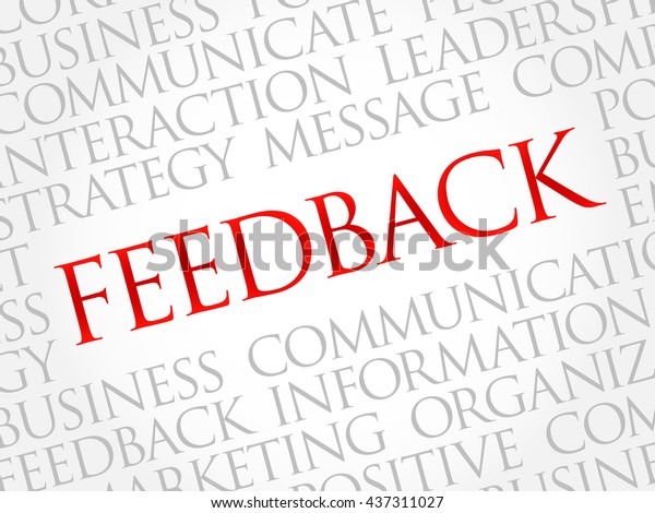 Feedback Word Cloud Business Concept Background Stock Illustration ...