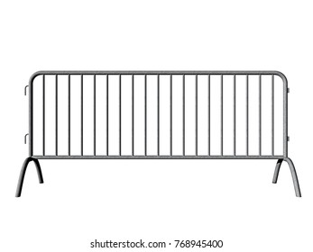 Pixelated Steel Barricade Metal Crowd Barrier Stock Vector (Royalty ...