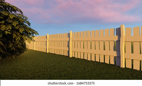 Fence Nature 3d Rendering Stock Illustration 1684753375 | Shutterstock