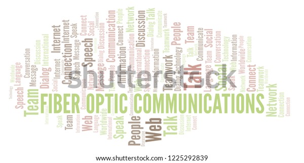 Fiber Optic Communications Word Cloud Stock Illustration 1225292839 ...