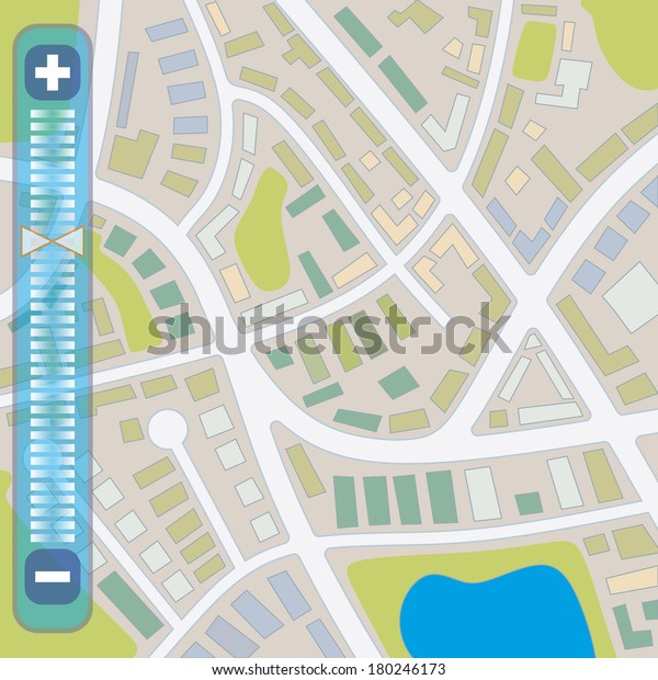 Fictional City Map Nonexisting City 스톡 일러스트 180246173 | Shutterstock