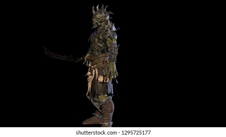 Fierce Orc Fighter 3d Render Stock Illustration 1295725177 | Shutterstock