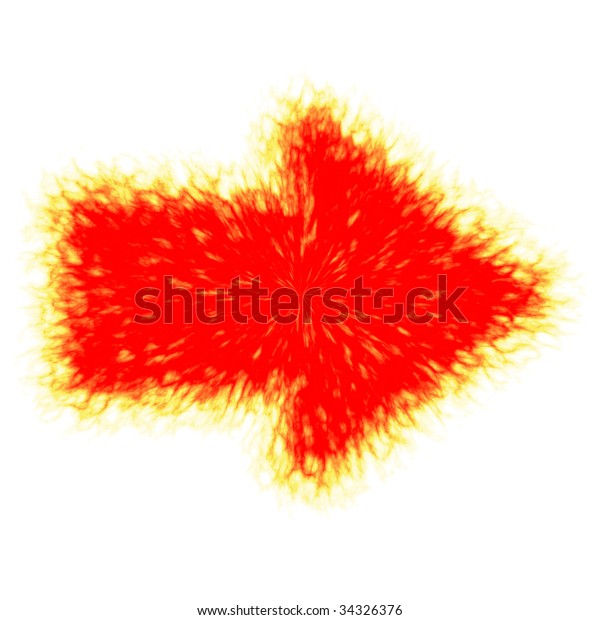 Fiery Arrow Stock Illustration 34326376