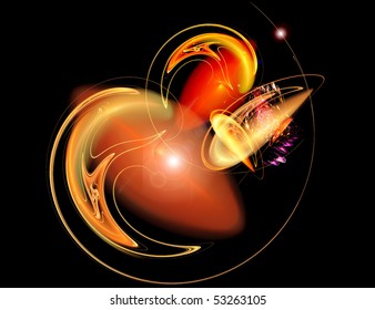 Fiery Background Stock Illustration 53263105 | Shutterstock