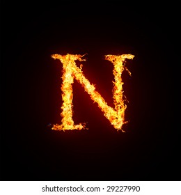Ilustrasi Stok Fiery Font Letter H Capital 25862797 | Shutterstock