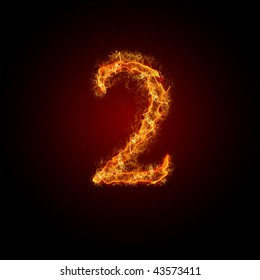Number Two Made Fire Stock Photo 122683714 | Shutterstock