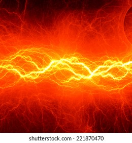 Fiery Lightning Stock Illustration 221870470 | Shutterstock