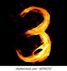 Fire Number 5 On Dark Background Stock Vector (Royalty Free) 1686817153 ...