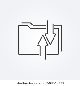 File Folder Icon Transfer Arrows Sync 스톡 일러스트 1508445773 | Shutterstock