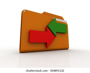 File Storage Sharing Stock Illustration 344891132