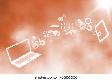 File Transfer Background Stock Illustration 168008006 | Shutterstock