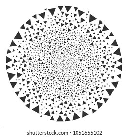 Filled Triangle Cycle Stream Element Cycle Stock Illustration ...