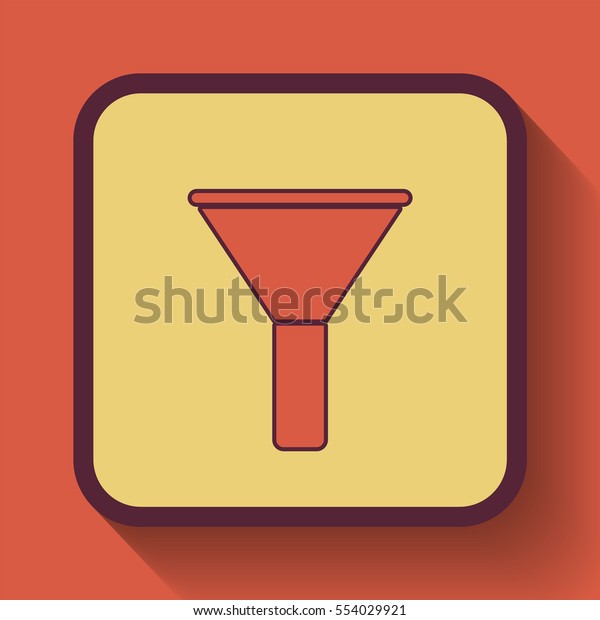 Filter Icon Colored Website Button On Stock Illustration 554029921