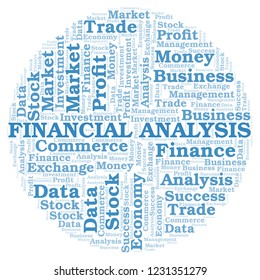 Financial Analysis Word Cloud Stock Illustration 1231351279 | Shutterstock