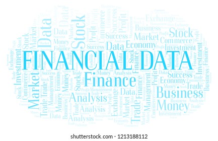 Financial Data Word Cloud Stock Illustration 1213188112 | Shutterstock