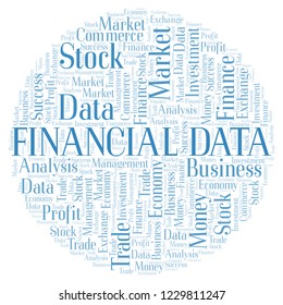 Financial Data Word Cloud Stock Illustration 1229811247 | Shutterstock