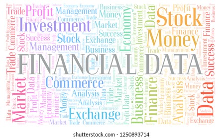 Financial Data Word Cloud Stock Illustration 1250893714 | Shutterstock