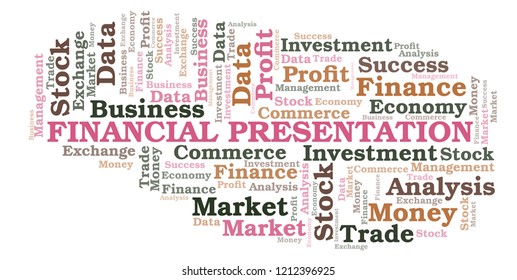 Financial Presentation Word Cloud Stock Illustration 1212396925 ...