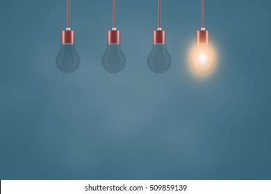 Finding Solution Concept Light Bulbs Background Stock Illustration ...