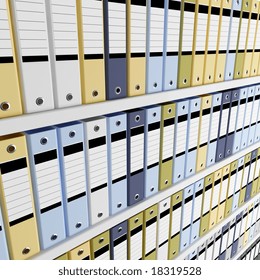 Fine Image 3d Archive Folder Background Stock Illustration 18319528 ...