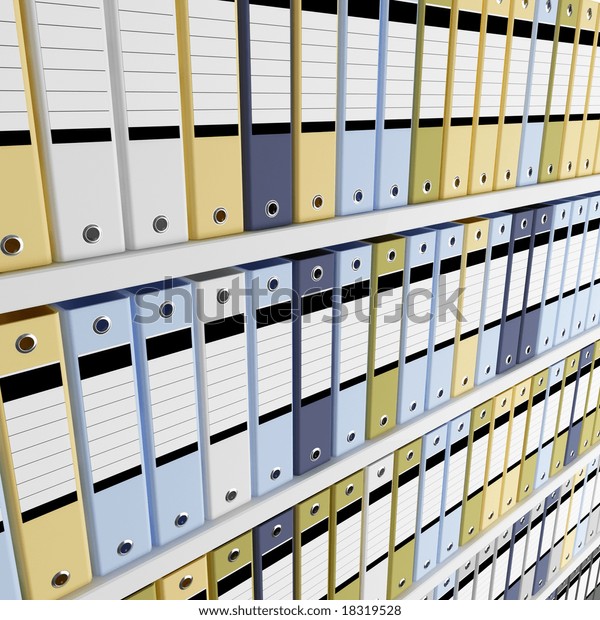 Fine Image 3d Archive Folder Background Stock Illustration 18319528 ...