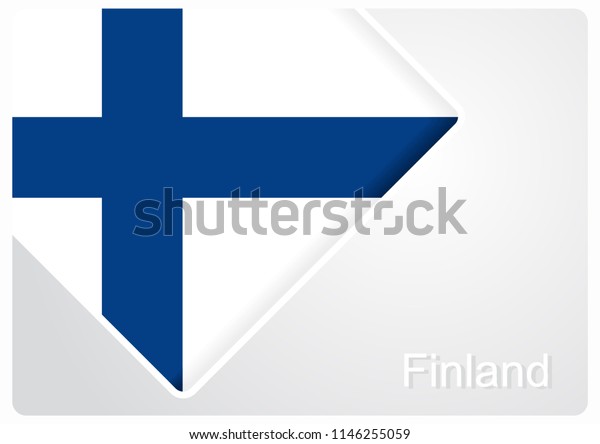 Finnish Flag Design Background Layout Raster 스톡 일러스트 1146255059 ...