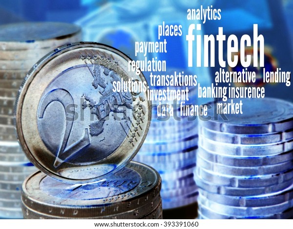 Fintech Word Cloud Fintech Financial Technology Stock Illustration ...