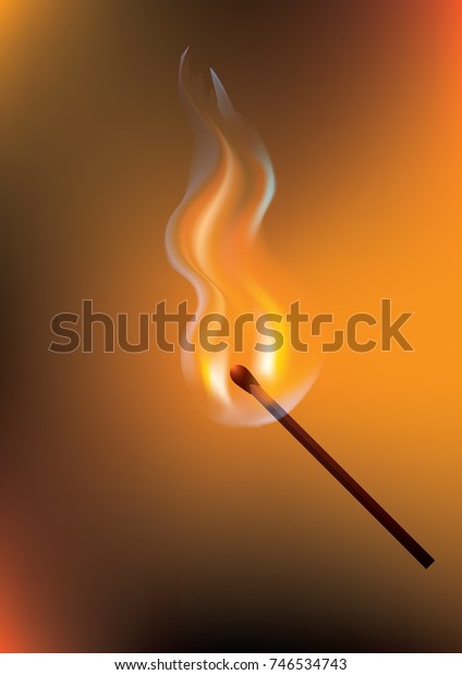 Fire Background Burning Match Art Bitmap Stock Illustration 746534743 ...