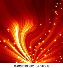 Fire Background Intense Yellow Red Flames Stock Illustration 117584749 ...