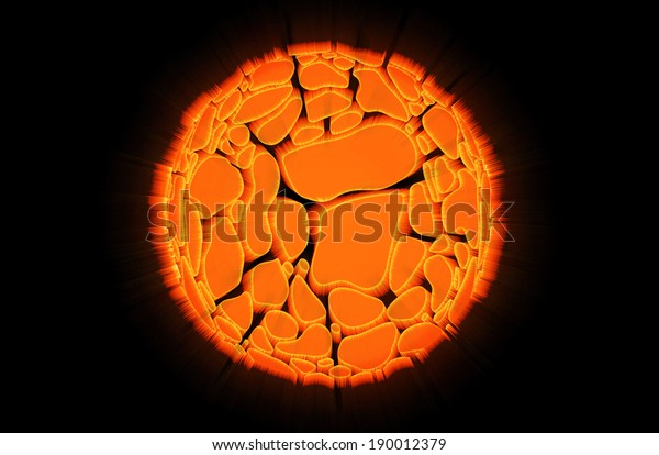 Fire Ball Planet Stock Illustration 190012379 | Shutterstock