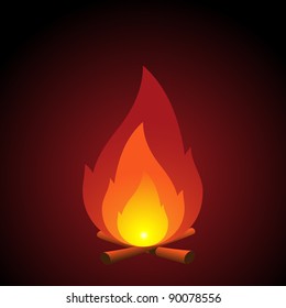 Fire Illustration Stock Vector (Royalty Free) 14732005