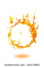 Fire Circle Frame Stock Illustration 145174855 | Shutterstock