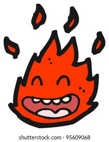 Fire Creature Cartoon Stock Illustration 95609068 | Shutterstock