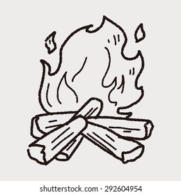 Fire Doodle Stock Vector (Royalty Free) 286952885 | Shutterstock