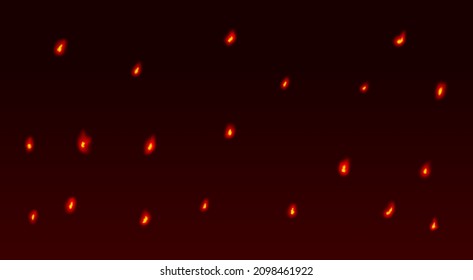 Fire Dust Effect Black Background Stock Illustration 2098461922 ...