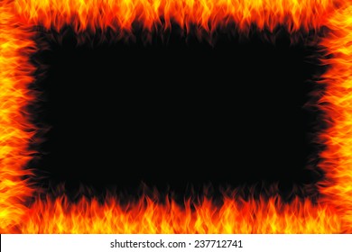 Fire Flame Border Stock Illustration 237712741