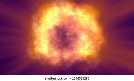 Fire Flame Explosion Space Abstract Illustration Stock Illustration ...