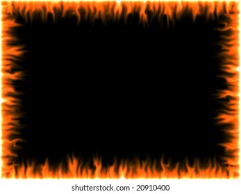 Fire Flame Frame Stock Illustration 20910400 | Shutterstock