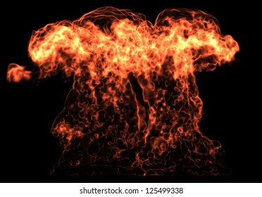 Fire Flame High Resolution: ilustración de stock 125499338 | Shutterstock